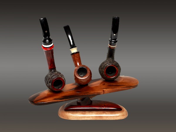 Jabillo: 3 Pipe Stand | Exotics - Handmade Pipe Stands by Neal Yarm